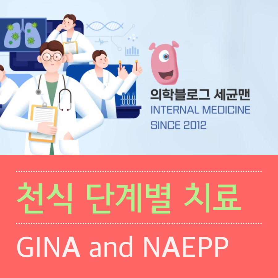 천식 단계별 치료, GINA and NAEPP