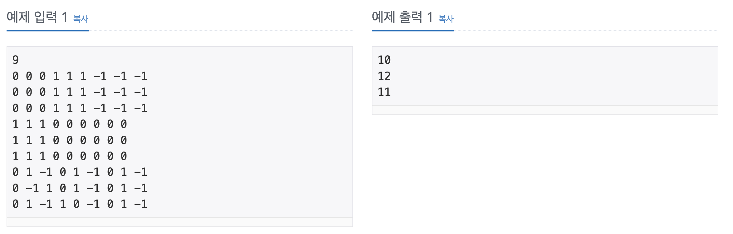 [BOJ 1780] 종이 접기 — 짱정연의 짱개발자 도전기