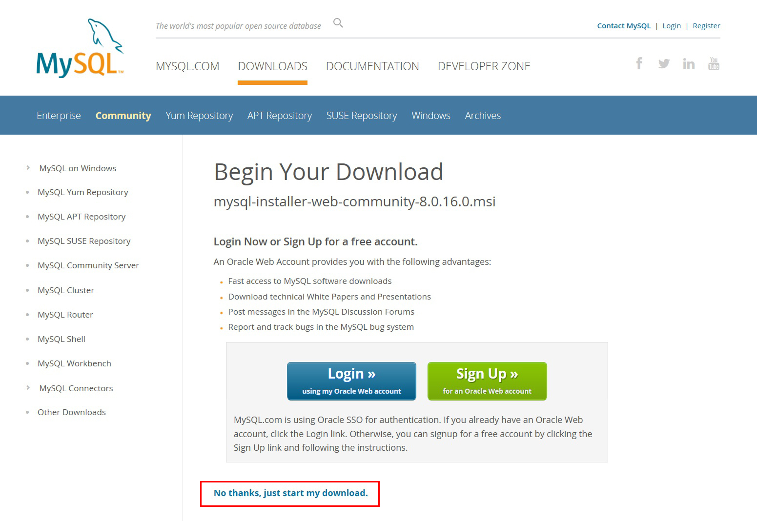 MYSQL 설치/세팅 하기
