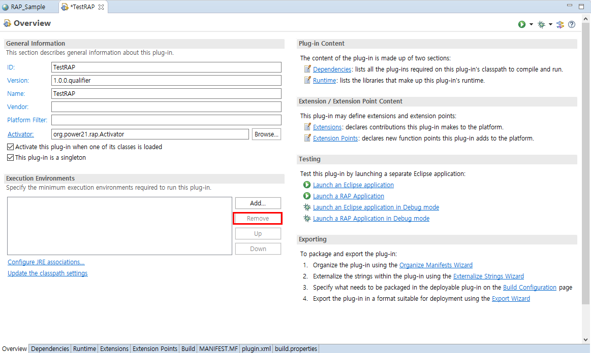 [RAP] Missing Constraint: Bundle-RequiredExecutionEnvironment: JavaSE-1.8 오류 해결 — 시간이 멈추는 장소
