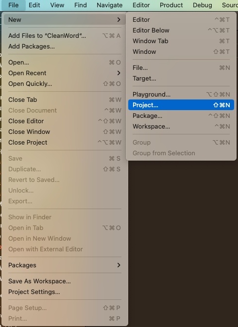 [Xcode] 프로젝트 만들기
