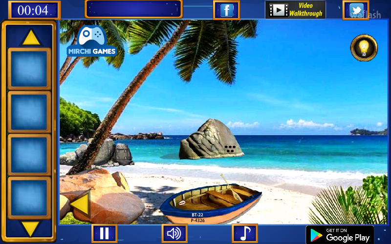 MIRCHI 씨쉘섬 탈출 (Island Sea Shell Escape) - 플래시게임 | 와플래시 게임 아카이브