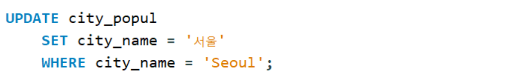 [SQL 기초] 6. 기본 문법 (INSERT/UPDATE/DELETE) — 컴퓨터본체를 팡팡파라파라팡팡팡