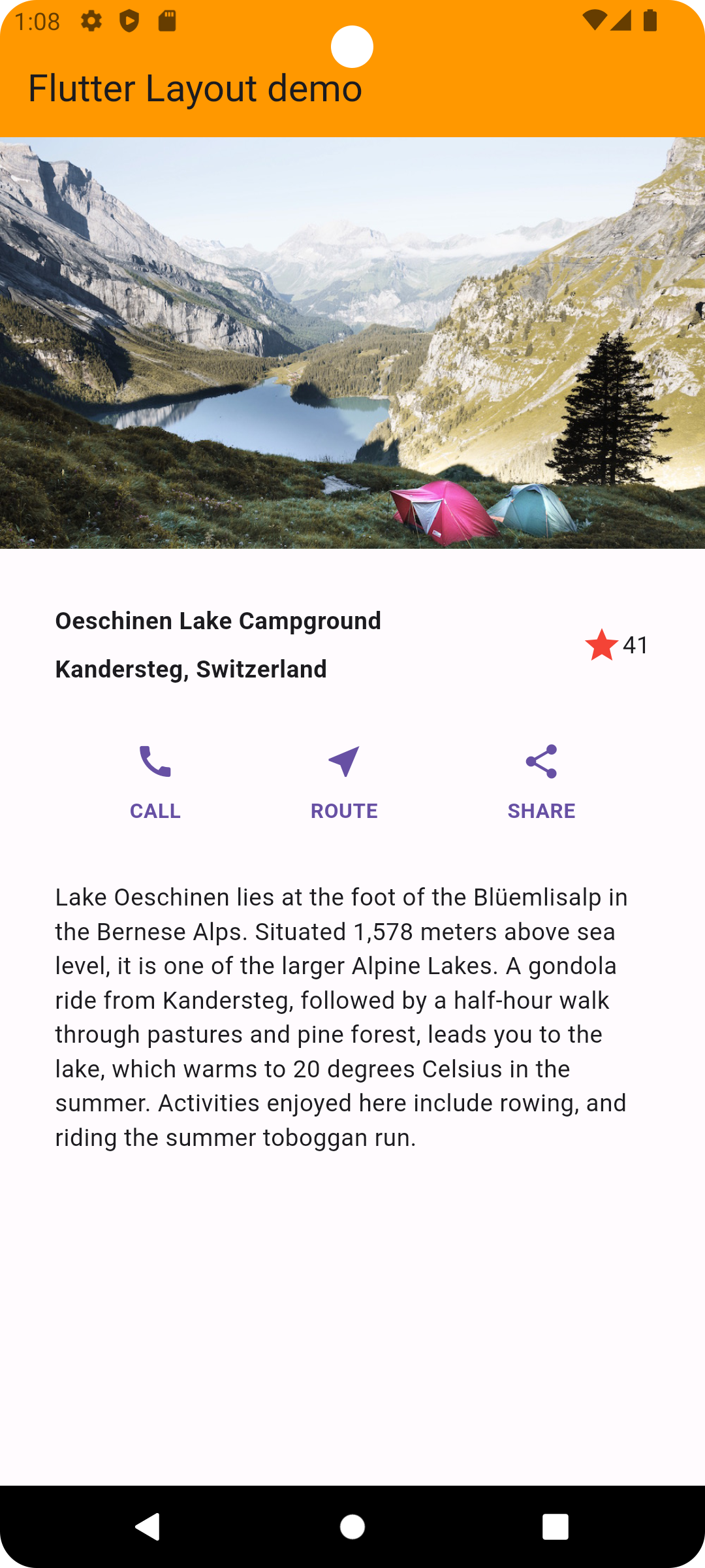 [flutter] Building Layouts - Doc 1