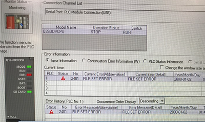 미츠비시PLC. 에러, 질문 답변. 48