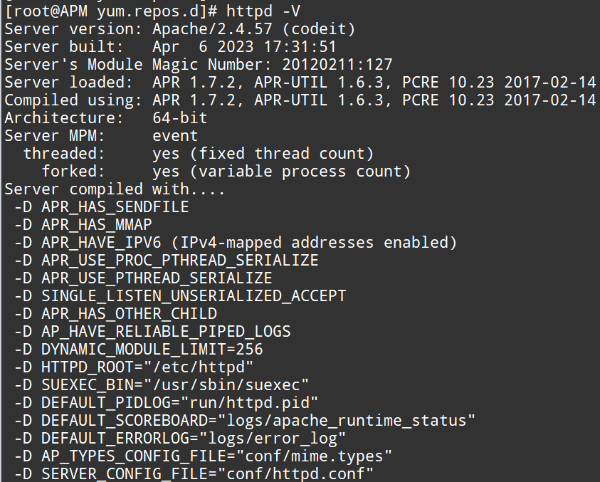 CentOS 7 httpd 패키지 업그레이드