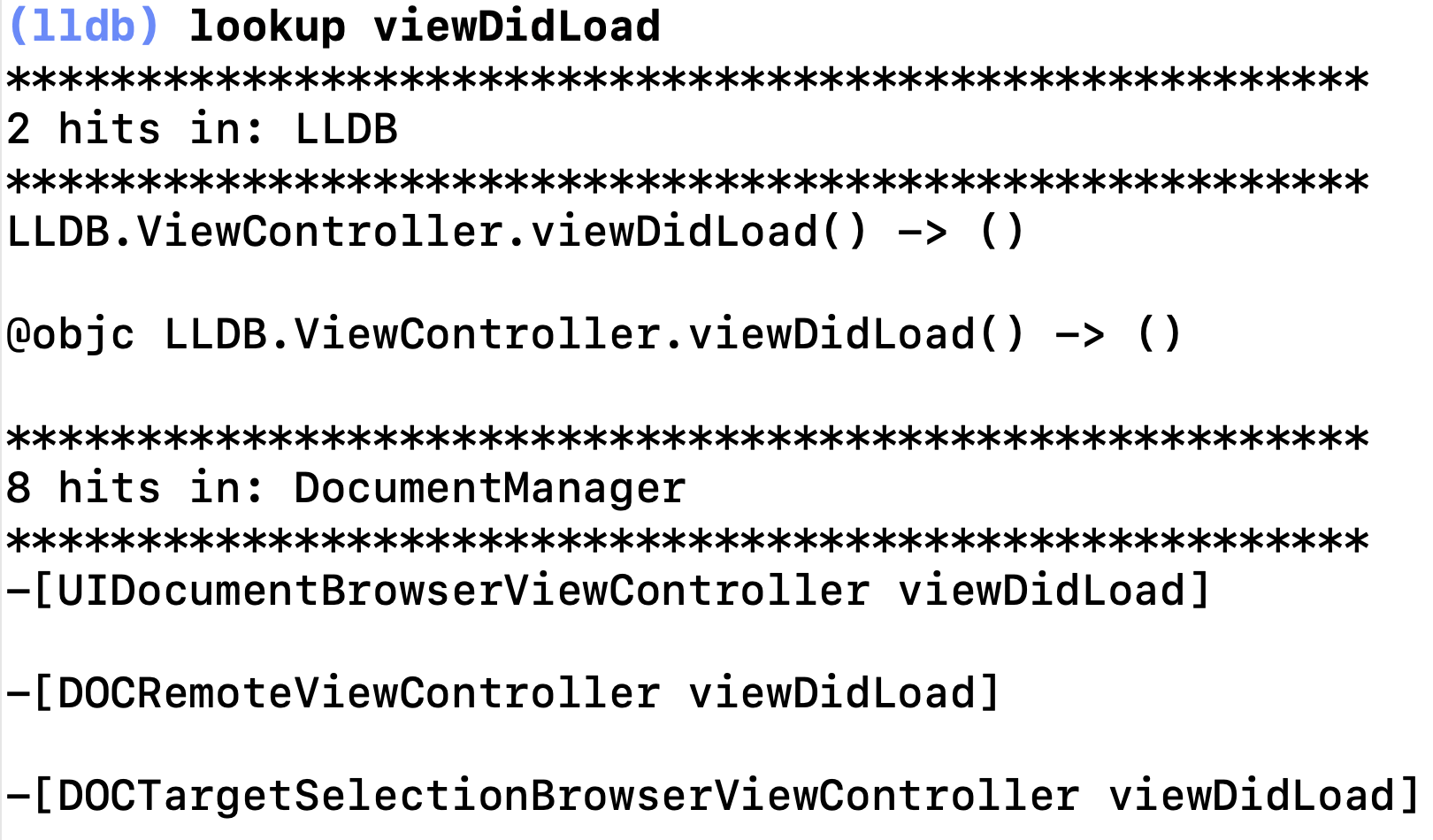 LLDB (5) - 오픈소스 스크립트 (Derek Selander) :: iOYES