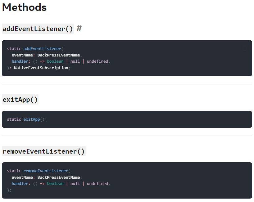 [React-Native] 뒤로가기 구현 ( BackHandler )
