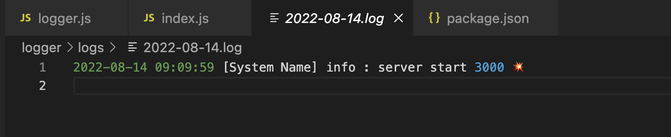 [ Node.js ] - winson이용하여 로그 남기기