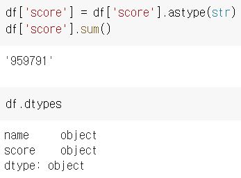 [Pandas] 파이썬 판다스 데이터프레임 정수형(int), 문자열(str) 타입 변환(astype)