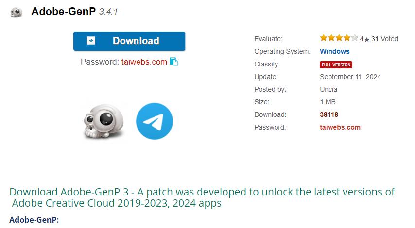 [Adobe-GenP] Photoshop, Premiere Pro, After Effcect 정품 인증 방법