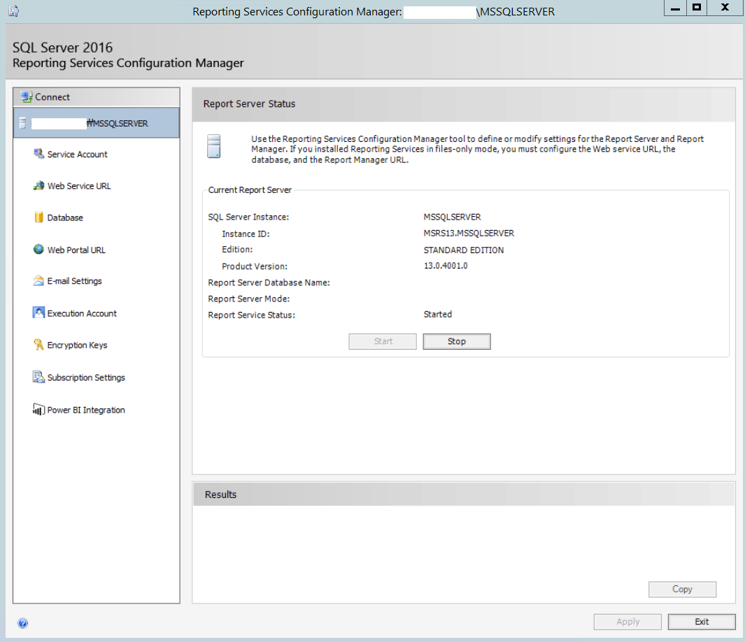 SSRS(SQL Server Reporting Services) 설치 및 웹서비스 설정