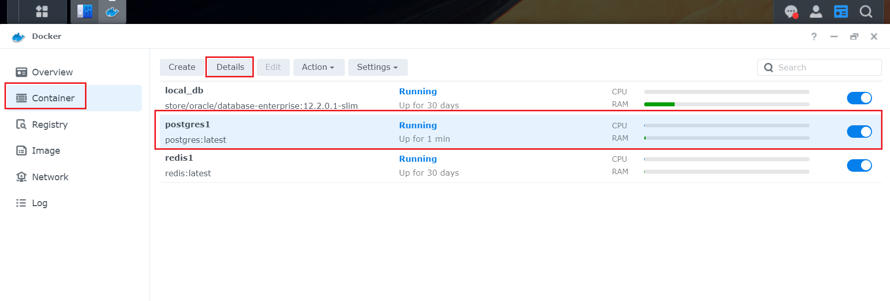 [Postgresql] Synology Docker Postgresql 설치하기