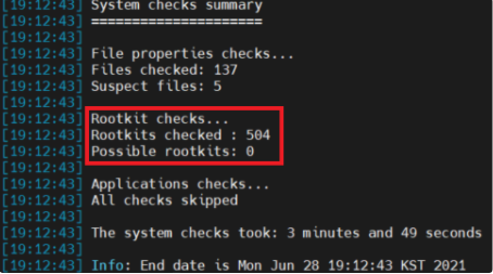 [Linux] chrootkit(check rootkit) 과 rkhunter(rootkit hunter) — 이코딩의 자동화 연구소