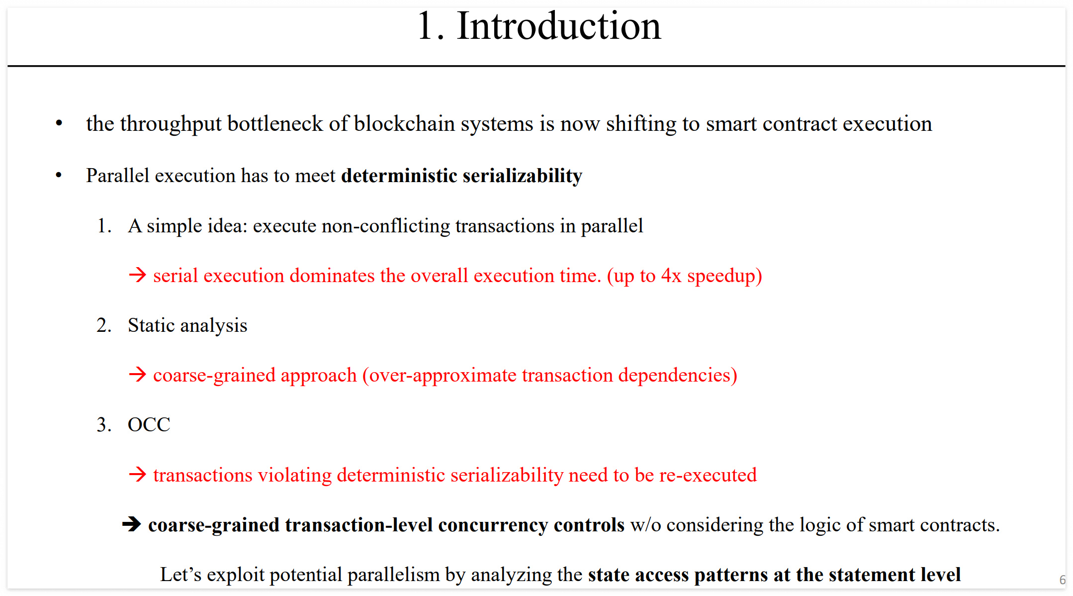 [논문 세미나] Smart Contract Parallel Execution with Fine-Grained State Accesses — 척척석사
