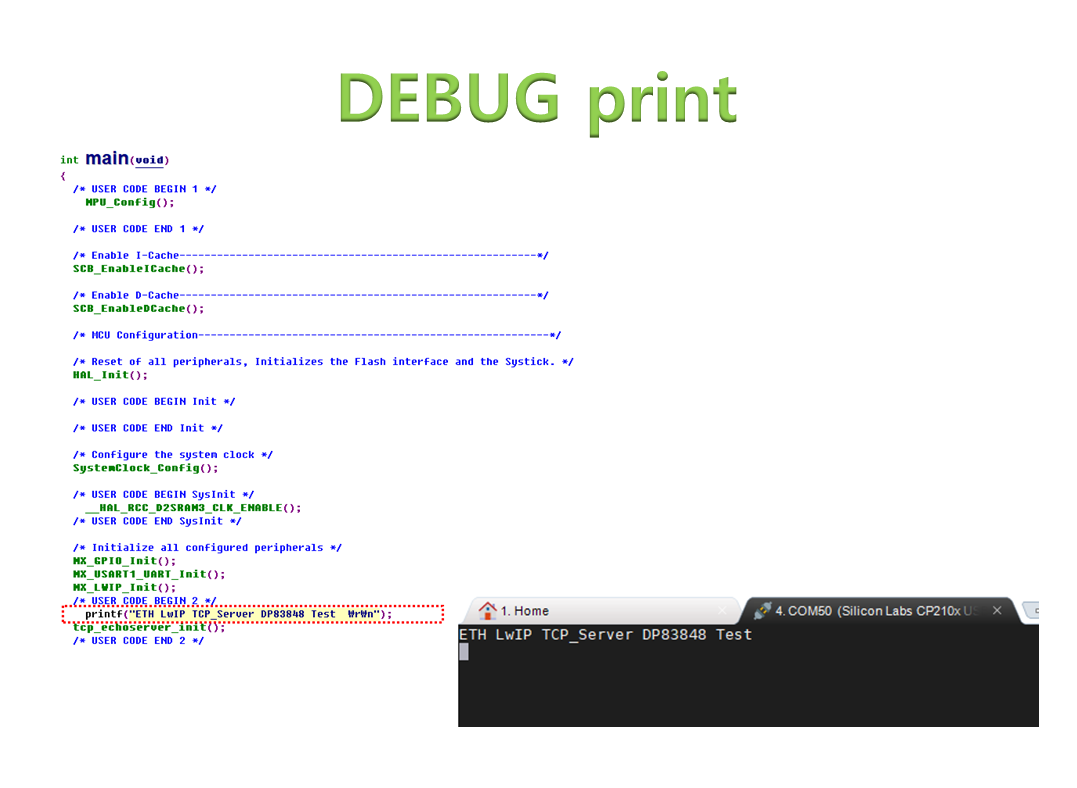 STM32 H743 LwIP_TCP_Echo_Server