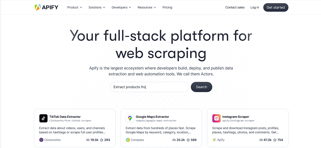 Apify의 API 키 및 사용법