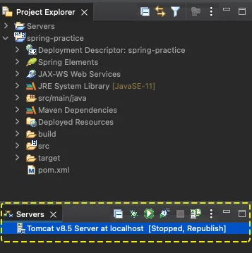 이클립스 Tomcat 서버 설정하는 방법
