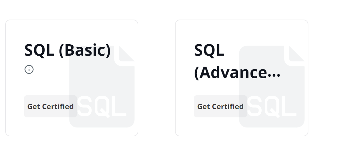 [HackerRank] SQL (Intermediate) Certificate 취득 후기