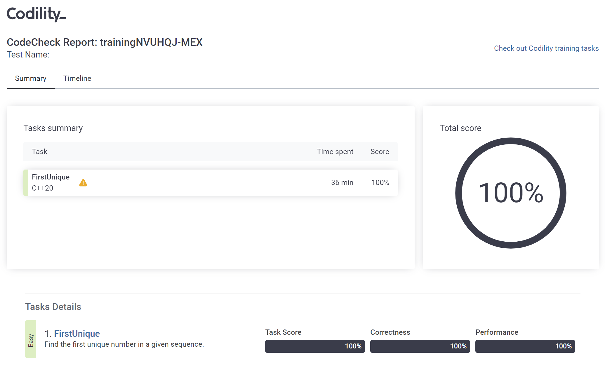 [Codility] FirstUnique