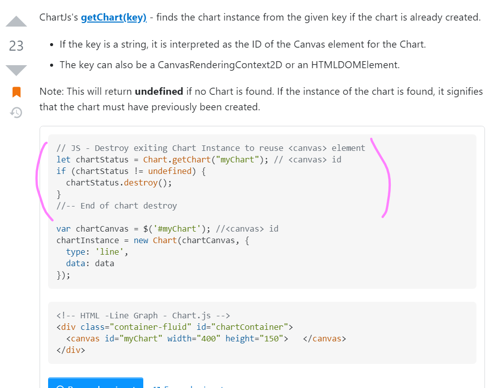 [chart js 에러] Canvas is already in use. Chart with ID '0' must be destroyed before the canvas ...
