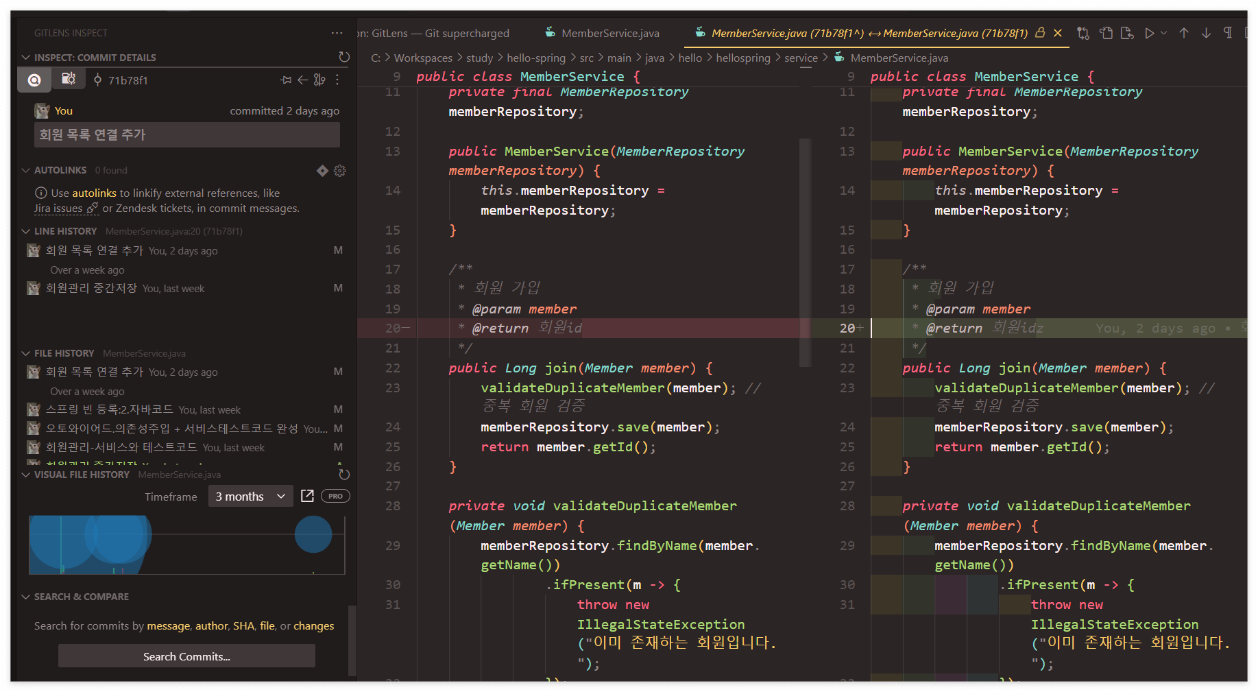 [VScode]GitLens : 깃관리를 VScode에서 하기