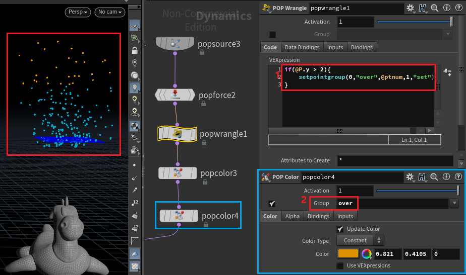 TWA 후디니 1 Particle_08 : 충돌감지(Collision Detect) POP Solver
