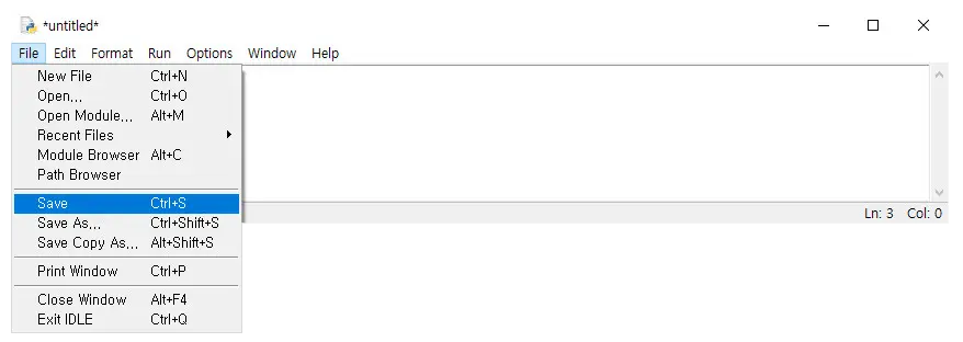 파이썬 입문 IDLE 설치 및 사용 방법