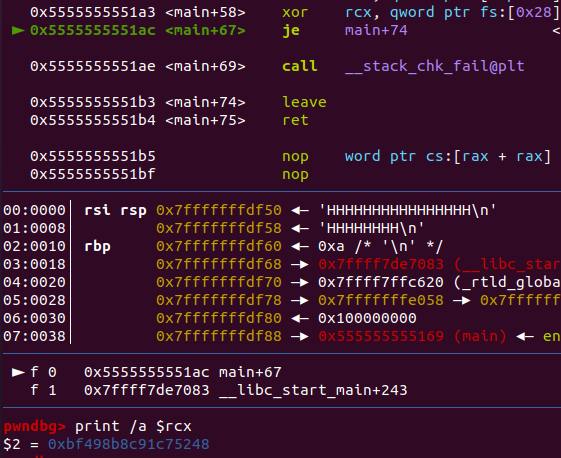 [System][Dreamhack] 메모리 보호 기법 memory mitigation - Stack Canary — 3omh4
