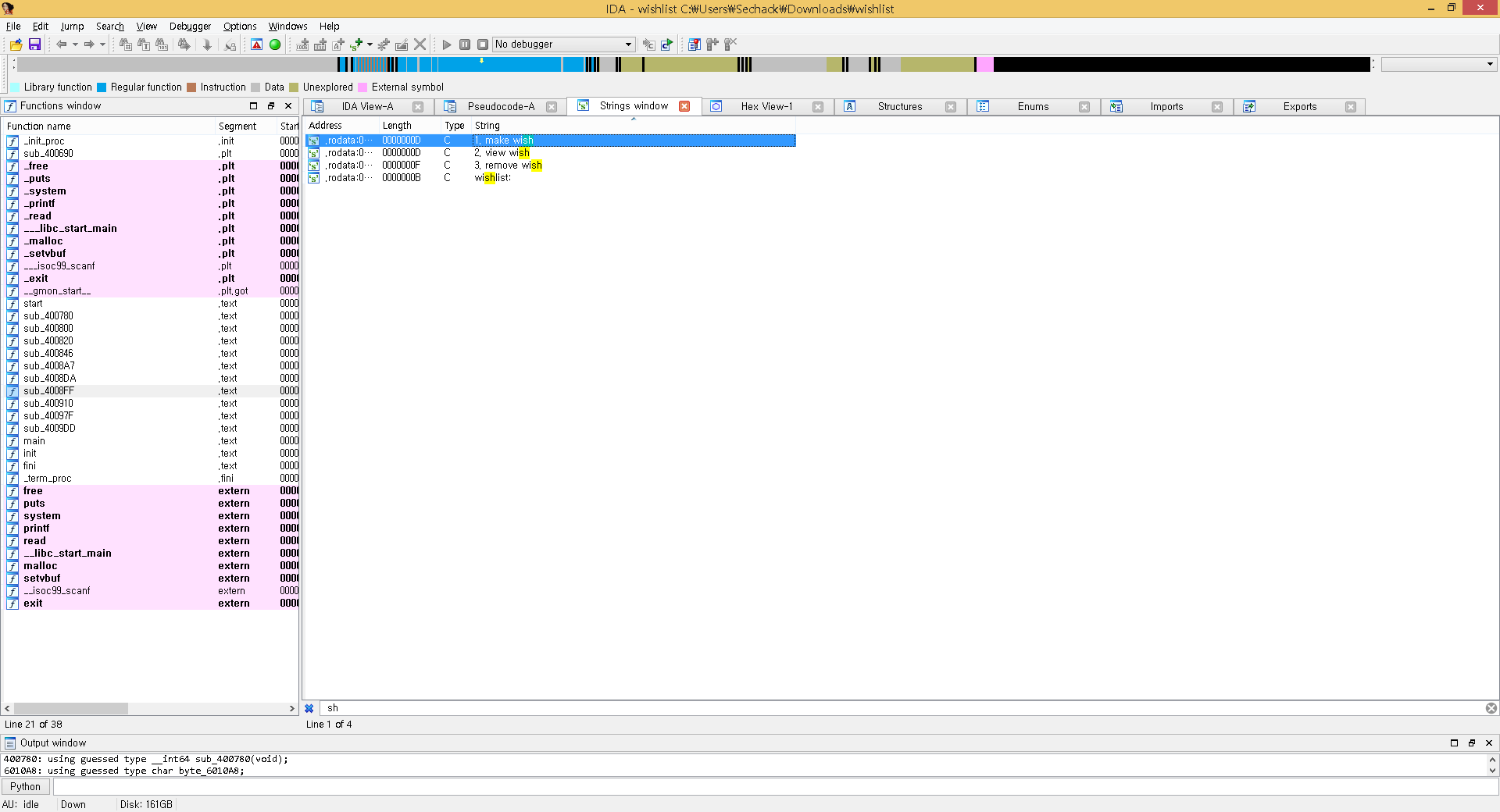 HackCTF - wishlist풀이