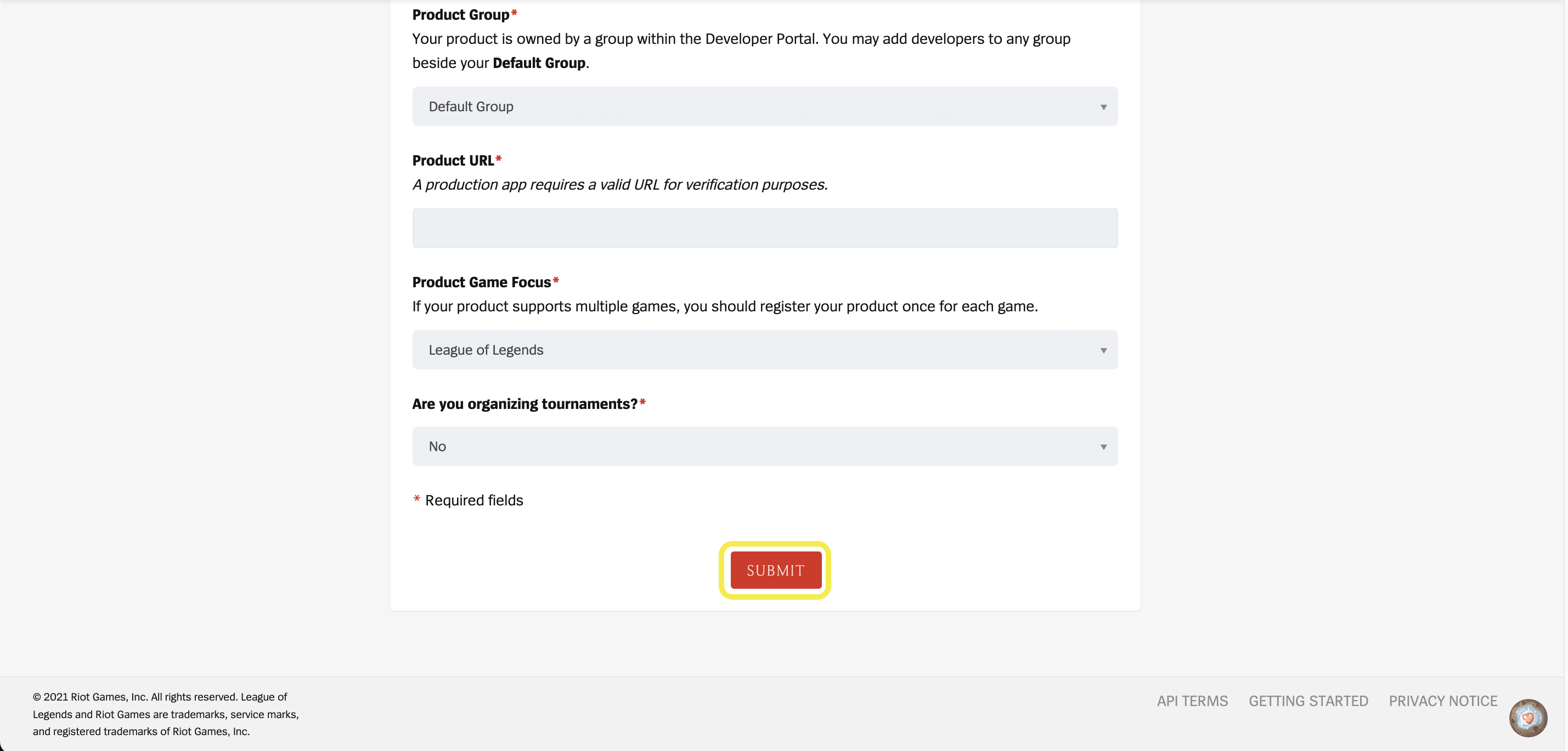[RIOT API] 라이엇 API 사용하는법 1. Production API Key 발급 받기 / 라이엇 계정으로 로그인(RSO ...