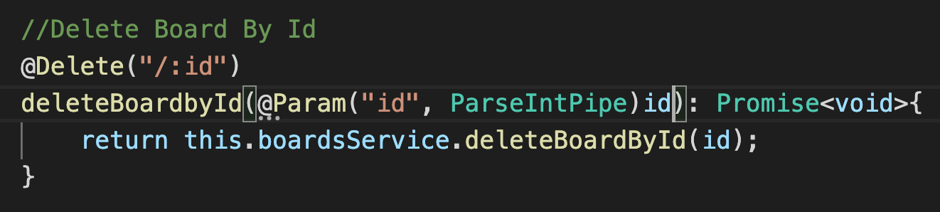 [NestJS] data 삭제해 보자 : typeORM 의 .delete()