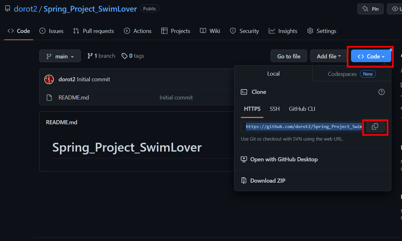 [GitHub & Spring] Spring 프로젝트 Git 커밋하기 — With Dorothy