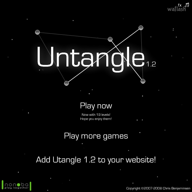 Untangle - 플래시게임 | 와플래시 게임 아카이브