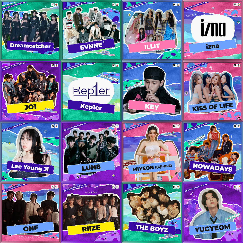 [KCON GERMANY 2024] 독일 첫 개최 케이콘, 화려한 아티스트 라인업!가수 최근소식 소개 / MC 미연 황인엽 ...