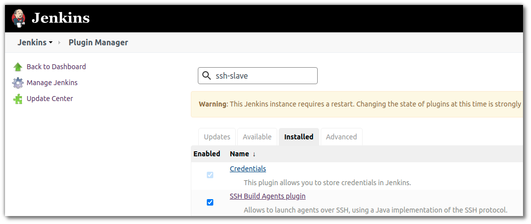 Jenkins Slave with SSH