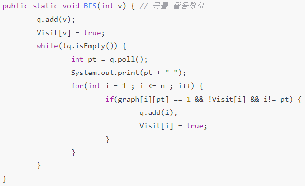 백준 1260. DFS와 BFS(JAVA) — 자바랑 썸타는중