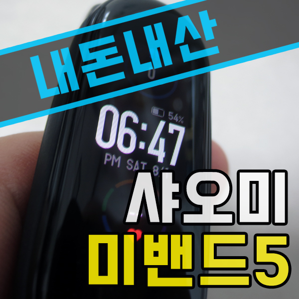 샤오미 미밴드5 글로벌 일반버전(XMSH10HM) 직구 내돈내산 리뷰