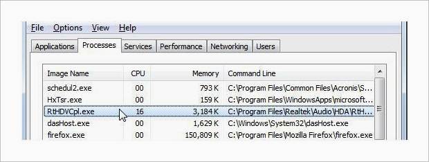 rthdvcpl 프로그램 정체 및 제거방법