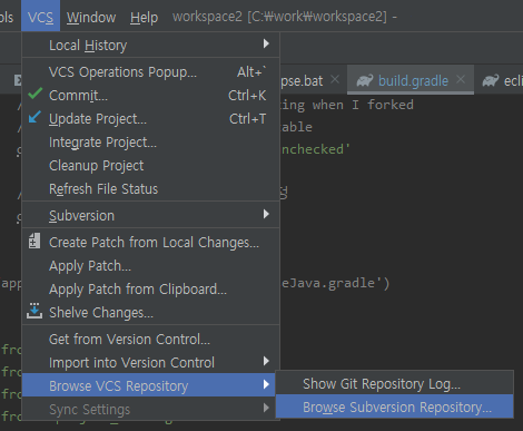 [IntelliJ] IntelliJ - SVN 연동 방법