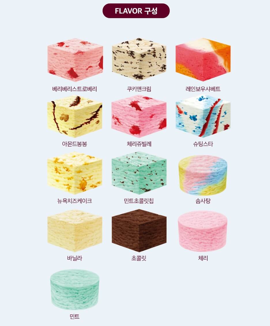 배스킨라빈스 케이크 종류 가격 베스킨라빈스 케이크 20종류 가격