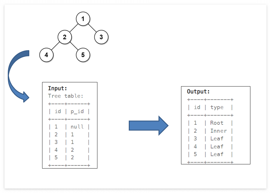 [LeetCode 608] 트리 노드의 타입 판별