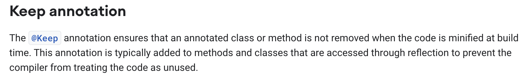 Android @Keep annotation이란?