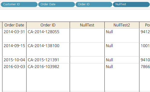 [태블로(Tableau)]NULL 값 빈 칸으로 만들기, How to Null to blank in tableau