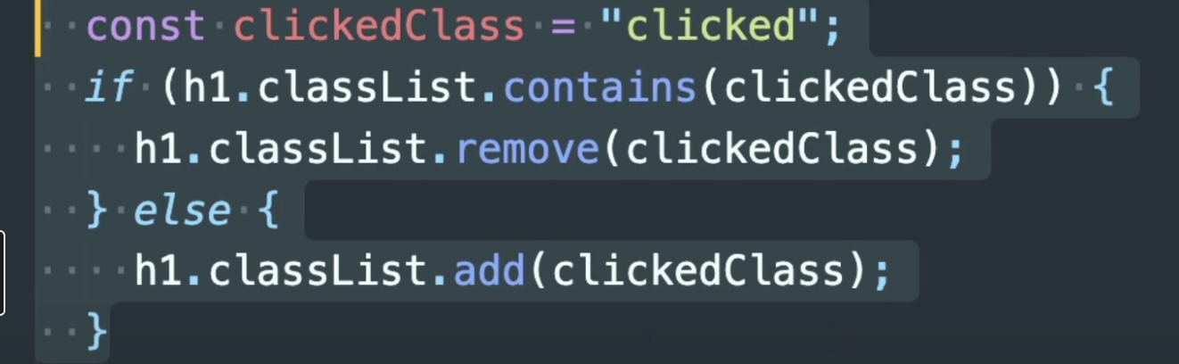.contains() .remove() .add() .toggle()