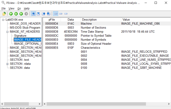 PE 파일헤더와 섹션