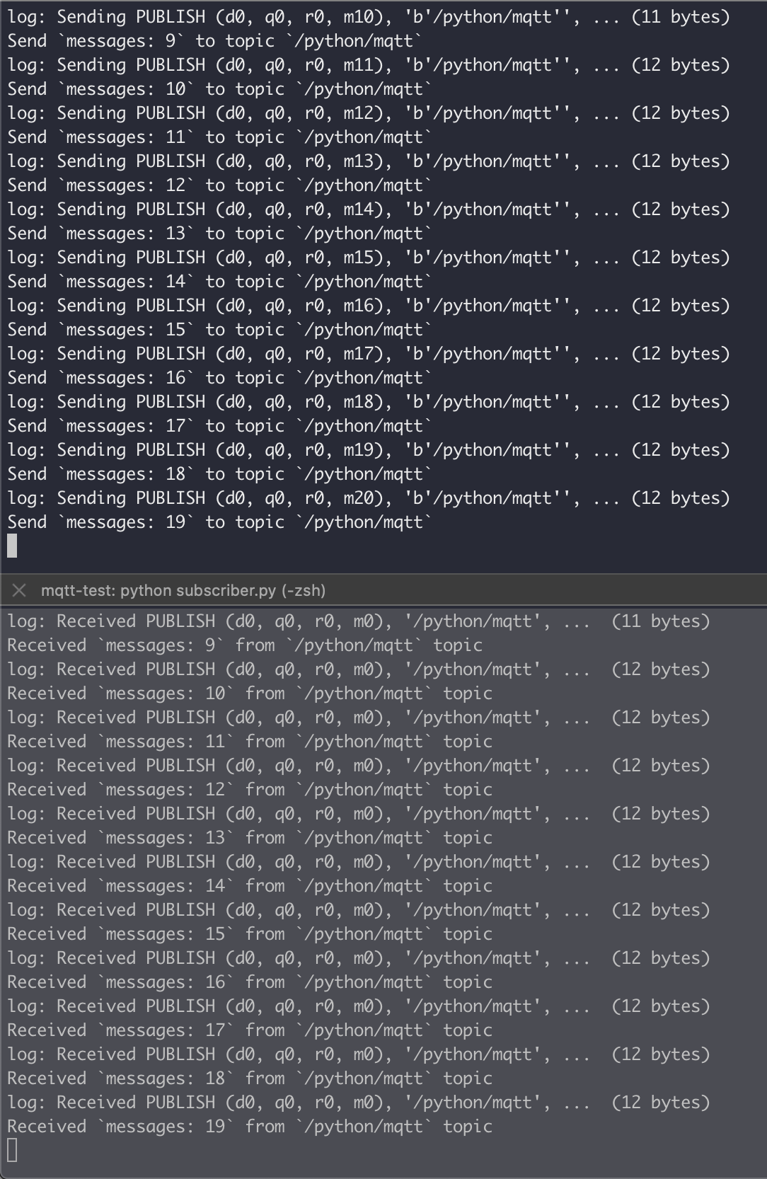 [Raspberry Pi] MQTT Pub/Sub Python