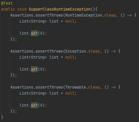 [Junit] Junit5 Exception Throw 테스트 :: 작은 한걸음