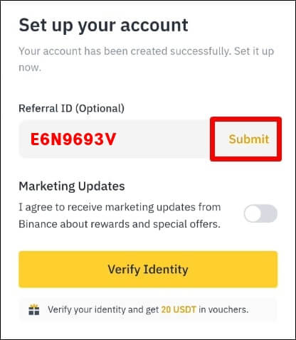 바이낸스 Referral ID 추천인 코드 20% 할인 받는 방법